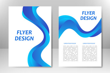 Blue template design Royalty Free Vector Image