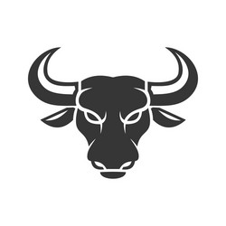 Bull design on white background wild animals Vector Image