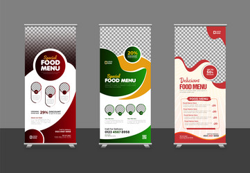 Restaurant Roll Up Banner Vector Images (over 260)