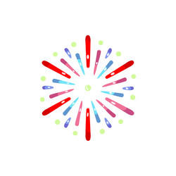 Display firework cartoon Royalty Free Vector Image