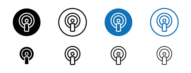 Podcast icon Royalty Free Vector Image - VectorStock