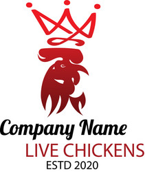 Green chicken crown Royalty Free Vector Image - VectorStock