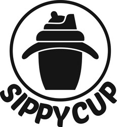 Sippy cup icon simple style Royalty Free Vector Image