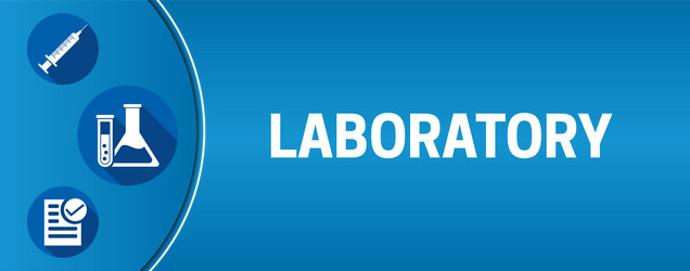 Laboratory background banner Royalty Free Vector Image