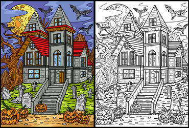 Haunted House Outline Vector Images (over 400)
