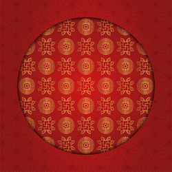 Chinese round frame pattern circle Royalty Free Vector Image
