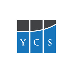 Ycs letter logo design on white background Vector Image