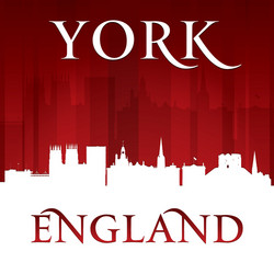 York england city skyline detailed silhouette Vector Image
