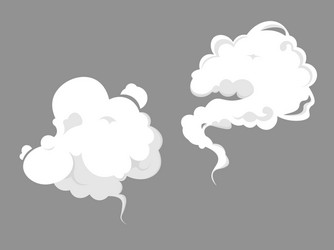 Cartoon smoke Royalty Free Vector Image - VectorStock