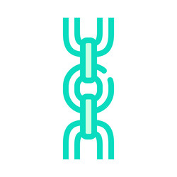 Long and short chain isometric icon Royalty Free Vector