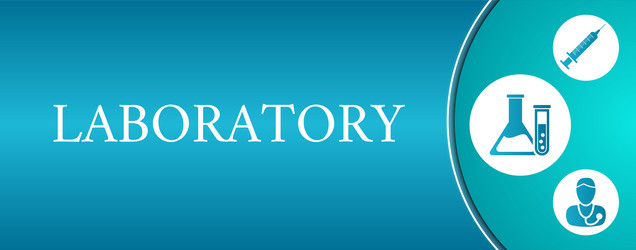 Laboratory background banner Royalty Free Vector Image