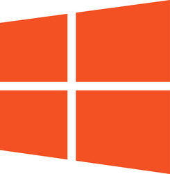 Microsoft window logo collection of realistic Vector Image