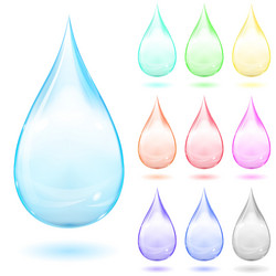 Multicolored drops Royalty Free Vector Image - VectorStock