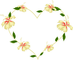 Heart Hibiscus Frame Vector Images (81)