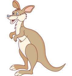 Cute kangaroo cartoon Royalty Free Vector Image