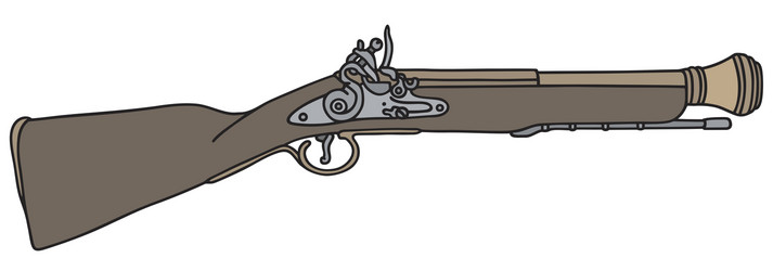 Old military rifle Royalty Free Vector Image - VectorStock