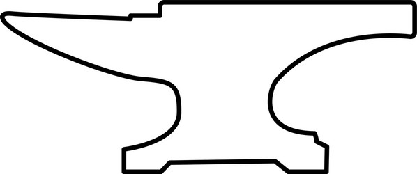 Anvil block Royalty Free Vector Image - VectorStock