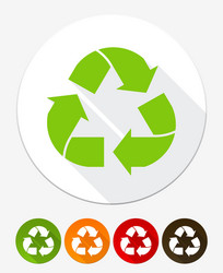 Recycled and packaging symbol sign for cargo Vector Image