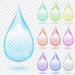 Multicolored drops Royalty Free Vector Image - VectorStock