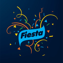 Abstract logo for fiesta Royalty Free Vector Image