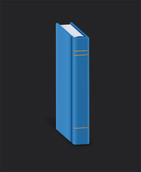 Realistic blue books Royalty Free Vector Image