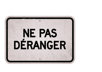 Ne pas deranger do not disturb signs Royalty Free Vector