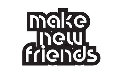 Bold text make things happy inspiring quotes Vector Image