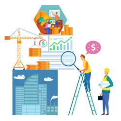 Funny cartoon builder Royalty Free Vector Image