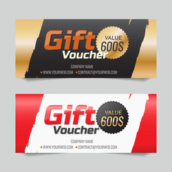 Gift voucher background Royalty Free Vector Image
