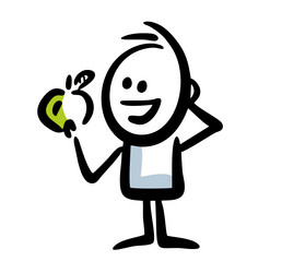 Stickman Wondering Vector Images (31)