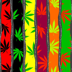 Marijuana inspired design reggae background with Vector Image