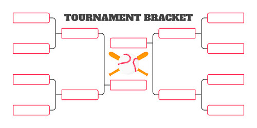 4 team tournament bracket championship template Vector Image