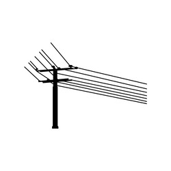 High voltage electrical transformer icon Vector Image