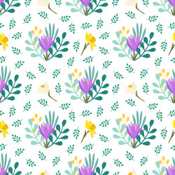 Seamless easter pattern Royalty Free Vector Image