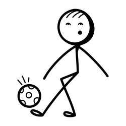 Stickman Kick Vector Images (75)