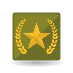 Military star design Royalty Free Vector Image