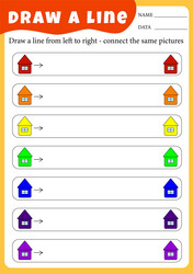 Preschool pirate worksheet for practicing fine Vector Image