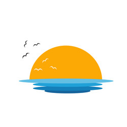 Sunrise Over Water Logo Vector Images (40)