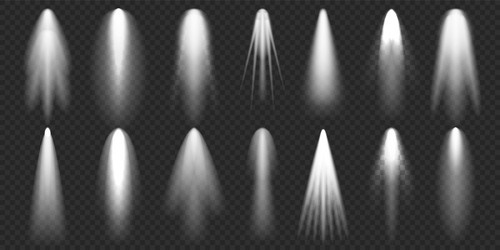 Spotlight ray stage effect spot light beams shine Vector Image