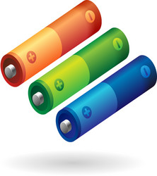 Aa battery Royalty Free Vector Image - VectorStock