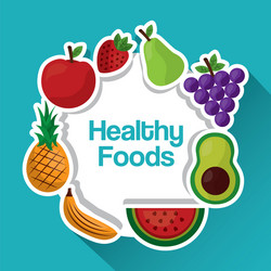 Healthy foods lifestyle Royalty Free Vector Image