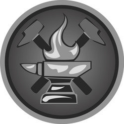 Icon forge Royalty Free Vector Image - VectorStock