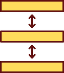 Social distance line icon outline Royalty Free Vector Image