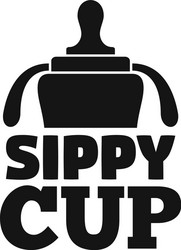 Sippy cup icon simple style Royalty Free Vector Image
