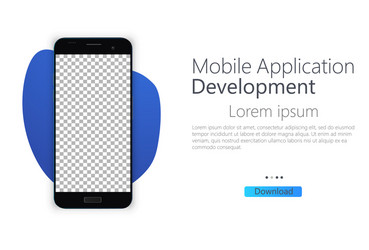 Smartphone phone layout Royalty Free Vector Image