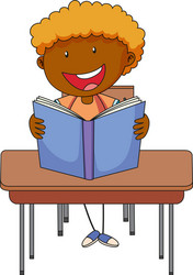 Fat girl reading book Royalty Free Vector Image