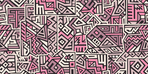 Creative geometric seamless pattern Royalty Free Vector