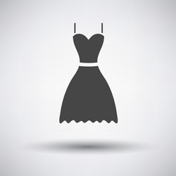 Red vintage style party dress Royalty Free Vector Image