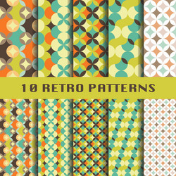 Abstract retro geometric pattern Royalty Free Vector Image