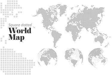 Coffee world map for cafeteria cafe Royalty Free Vector